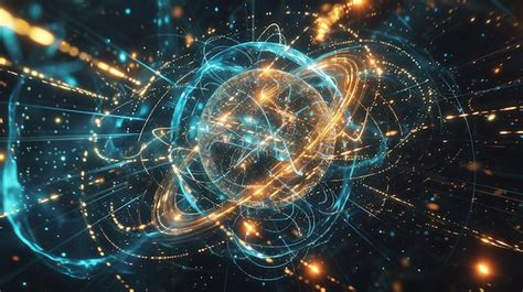 3d Rendering Abstract Glowing Sphere With Plexus Structure Futuristic