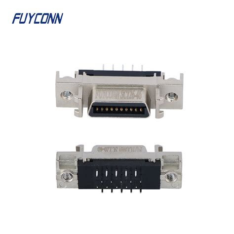 20pin Scsi Female Connector 127mm Pitch Straight Pcb Scsi Connector