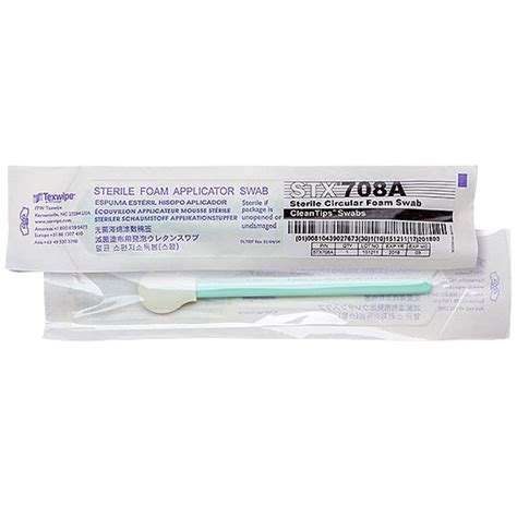 Sterile Circular Foam Swab 1 Swab Sleeve Production Supply Store