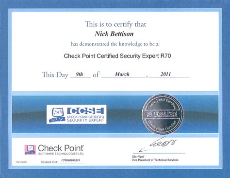 Check Point CCSE R70 Nick Bettison LINICKX