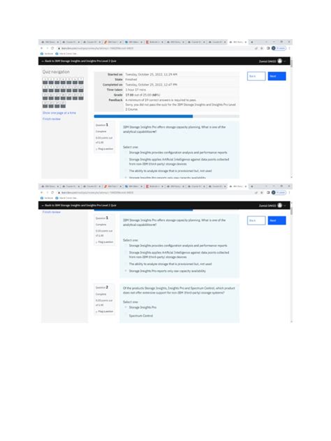 Ibm Storage Insights And Insights Pro Level 2 Quiz Pdf