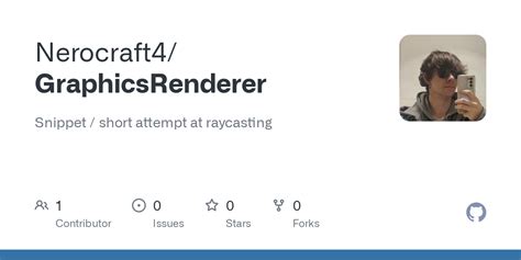 Github Nerocraft Graphicsrenderer Snippet Short Attempt At Raycasting