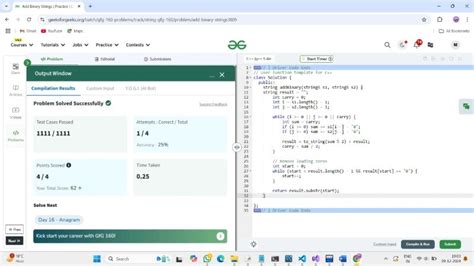 Problemsolving Binarystrings Stringmanipulation Learningjourney Geeksforgeeks Gfg160