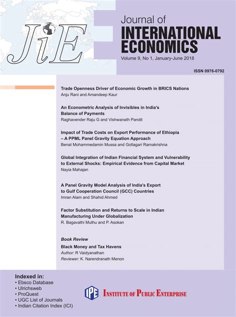 Pdf Impact Of Trade Costs On Export Performance Of Ethiopia A Ppml Panel Gravity Equation Approach