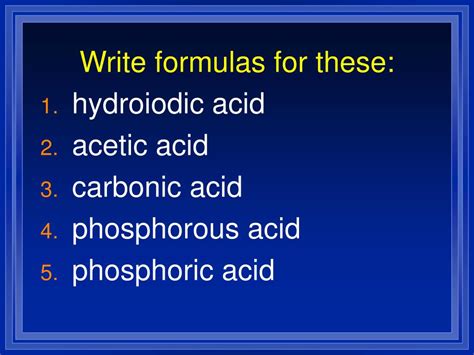 PPT Chapter Chemical Names And Formulas Acids And Bases PowerPoint Presentation ID