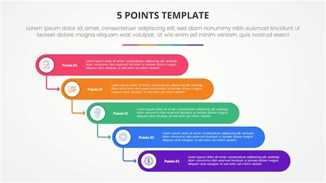 Premium Vector Points Stage Template Infographic Concept For Slide Presentation With Round