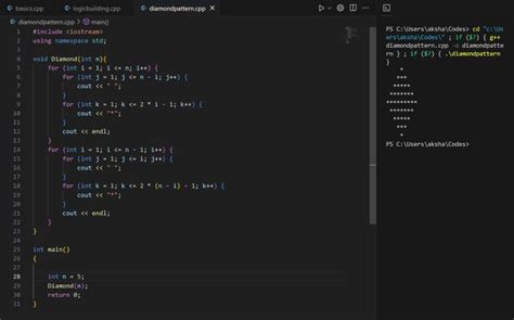Akshansh Das On Linkedin Dsa C Patternprinting Diamondpattern