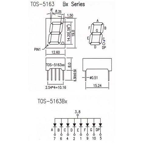7 Segment Led Display 1 Digit 14 20mm Ultra Red Common Anode Kamami On Line Store