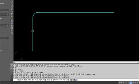 오토캐드 모깎기필렛 단축키 Fillet F
