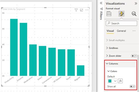 Get Started Formatting Report Visualizations Power Bi Microsoft Learn