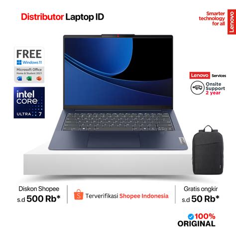 Jual Lenovo Ideapad Slim I Imh Core Ultra H Intel Arc Ram Gb Gb Ssd Inch
