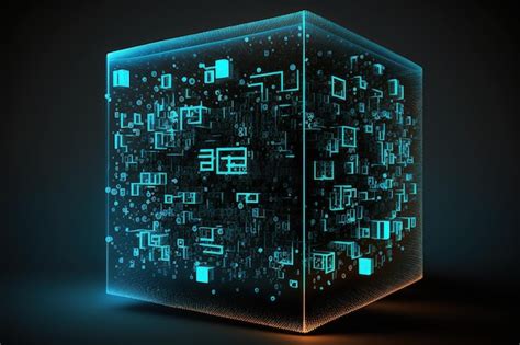Premium Photo Cube Or Box Consists Matrix Of Digitsfuturistic Modern Illustration Innovative