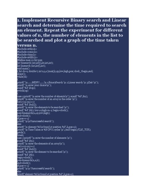 binary search and linear search pdf