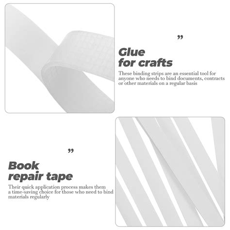 30pcs Mesh Backing Glue Strips Book Binding Glue Spines Book Binding