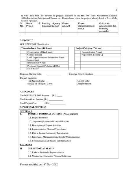 Project Proposal Guidelines In Word And Pdf Formats Page 2 Of 8