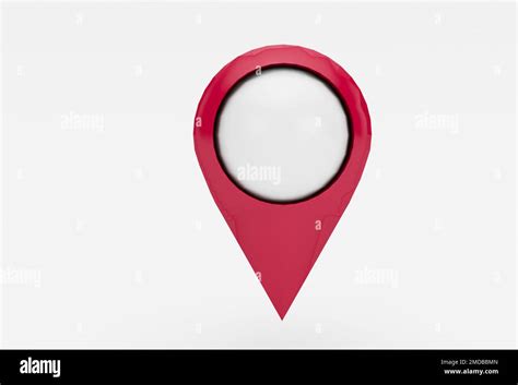 Location Map Pin Gps Pointer Markers D Illustration For Destination Minimal D Rendering Stock