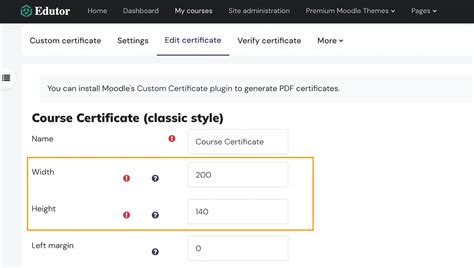 How To Generate Course Certificates In Moodle Elearning Themes