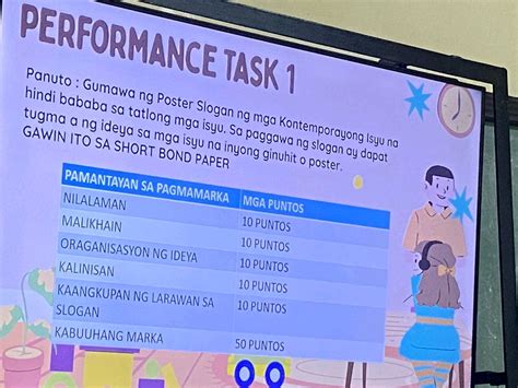 DSRTORMANCE TASK Panuto Gumawa Ng Poster StudyX