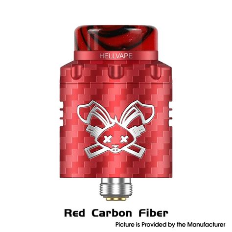 Buy Authentic Hellvape Dead Rabbit 3 Rda Atomizer Red Carbon Fiber
