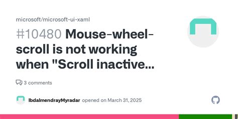 Mouse Wheel Scroll Is Not Working When Scroll Inactive Windows When Hovering Over Them Enabled