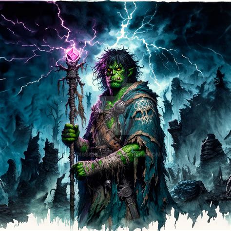 Orc Raider Barbarian Axeman Adoptable Character 7 By Dissunder On