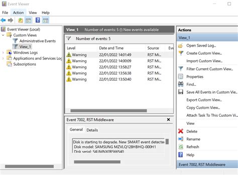 Rst Middleware Error 7002 Intel Community
