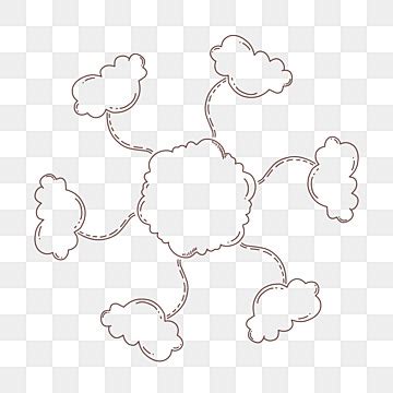 Mind Mapping Cloud Bubble Five Plan Cloud Drawing Pin 40 OFF