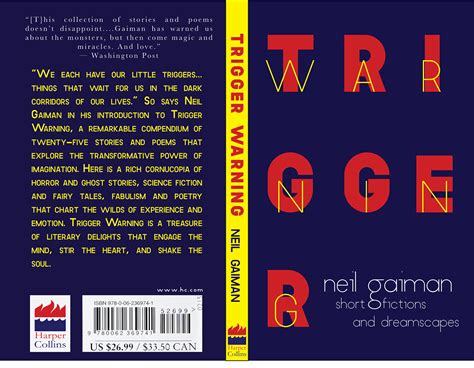 Book Cover Design Trigger Warning By Neil Gaiman On Behance