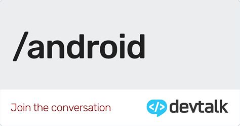 Trending In Android Devtalk