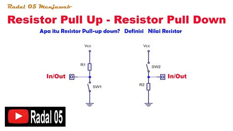Resistor Pull Up Pull Down Apa Itu Pull Up Down Definisi Dan Fungsi Youtube