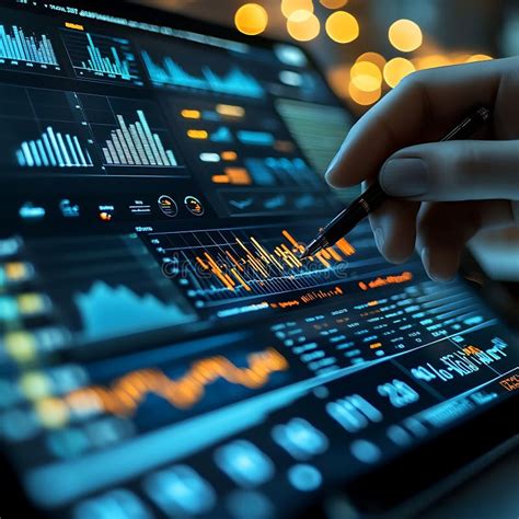 Detailed Analysis Of Data Visualization On A Modern Interface Stock