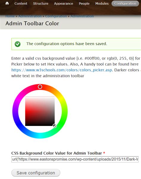 Administration Toolbar Color Changer Drupal Org