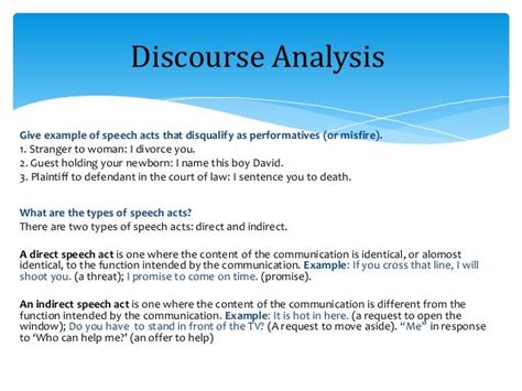 Discourse Analysis
