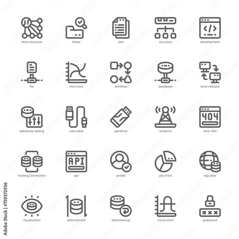 Data Science Icon Pack For Your Website Mobile Presentation And Logo