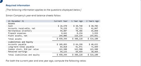 Solved 1 A Compute The Current Ratio For Each Of The Three Chegg Com