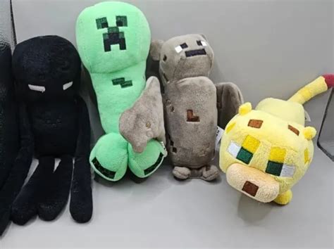 Minecraft Bundle Mojang Plush Soft Toys X 4 Plushies Size Range 18 25cm £17 99 Picclick Uk