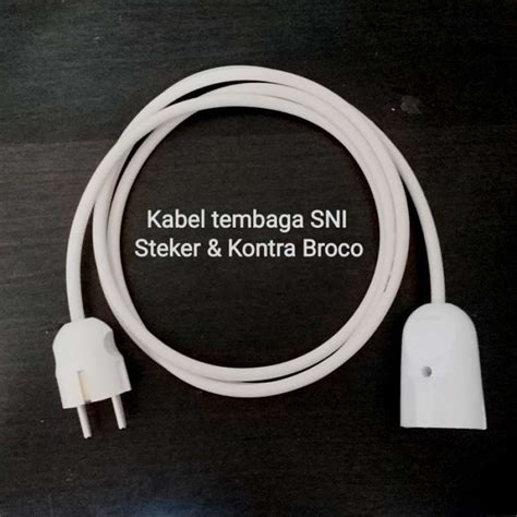 Jual Set Sambungan Kabel Listrik Extension Steker Broco Panjang S D M M Di Seller Shin