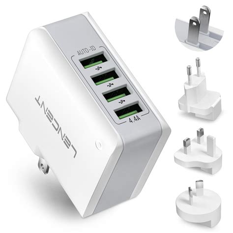 Multiple Ports USB Wall Charger International Travel Power Adapter