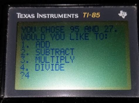 programming a ti 85 graphing calculator revisting the 1990 s ti basic circuits and code