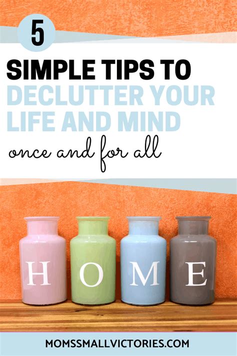 5 Tips To Declutter Your Home And Mind