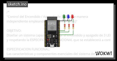 4 Control 3 Leds Cmillis Wokwi Esp32 Stm32 Arduino Simulator