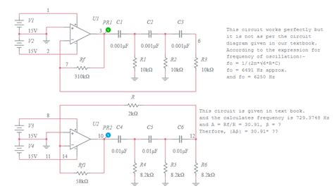 Rc Phase Shift Oscillator Multisim Live