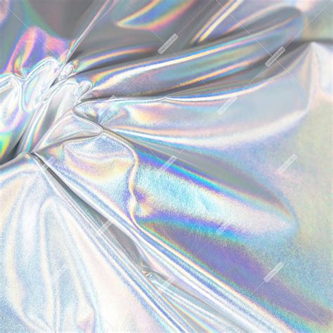 Iridescent Metallic Silver White Foil Lame Fabric Oneyard
