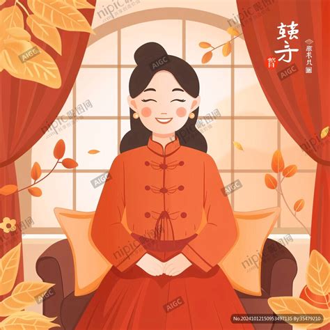 Ai创作图过年女孩插画 女生拜年图 霜降节气插画女孩 喜庆人物插画 二十四节气绘女孩 喜庆新年拜年女孩 唐装人物插画 国风喜庆人物 汉服女性插画 国风漫画新年女孩 汉族少女卡通插画 秋天节气