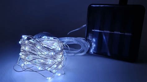 Гирлянда на солнечной батарее 10 метров Гирлянда Роса на аккумуляторе