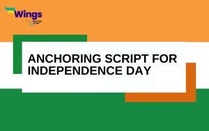 Anchoring Script For Independence Day Celebration In English Leverage Edu