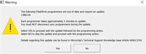 Flashpro6 Design Update Message
