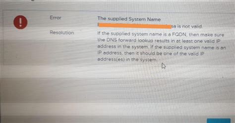 tech kiranangal vmware center 6 7 deployment error the supplied