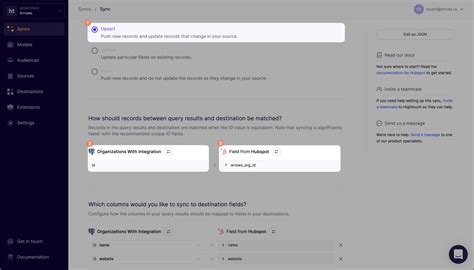 integrate product data with hubspot using hightouch
