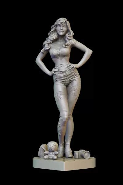Mary Jane Spiderman Sexy Figure Statue 3d Print Stl 3d Printing Model Threeding